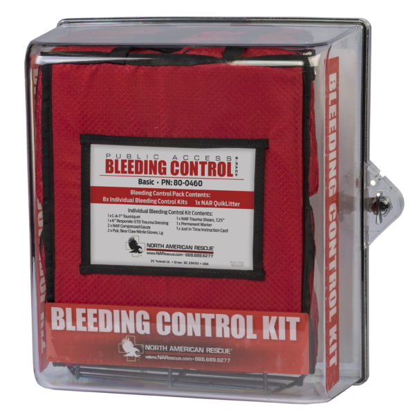 Public Access Bleeding Control Stations – 8-Pack Nylon